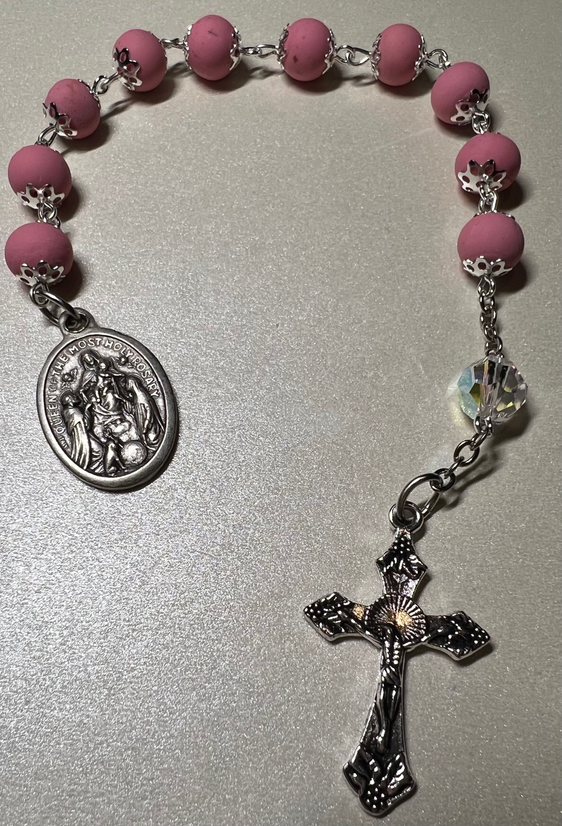 Queen of the Most Holy Mother Rosary - Chaplet | Floral Rosary