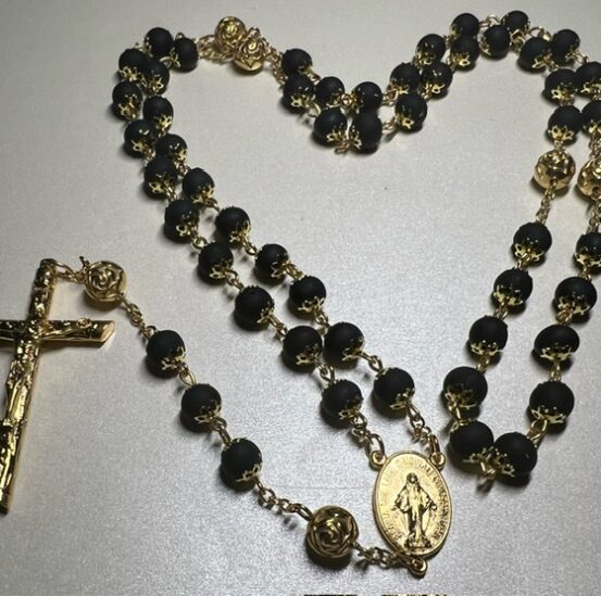 Order Flower Petal Rosary - GOLD | Floral Rosary